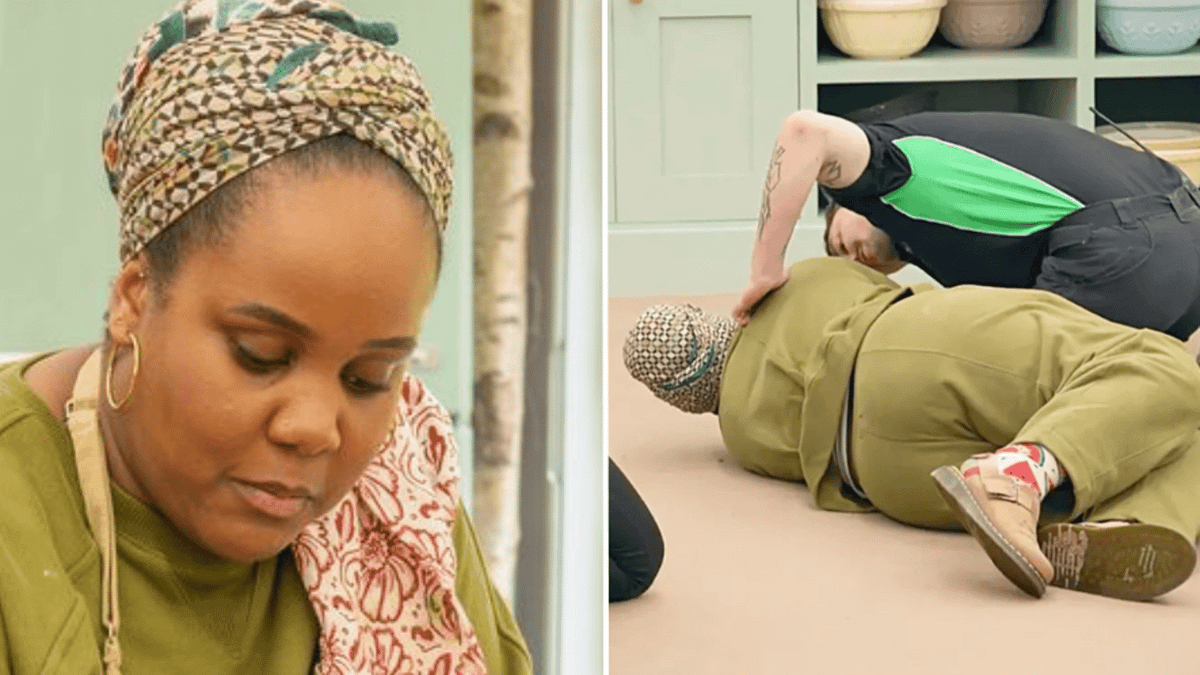 Bake Off star gives five-word response after collapsing as show ...