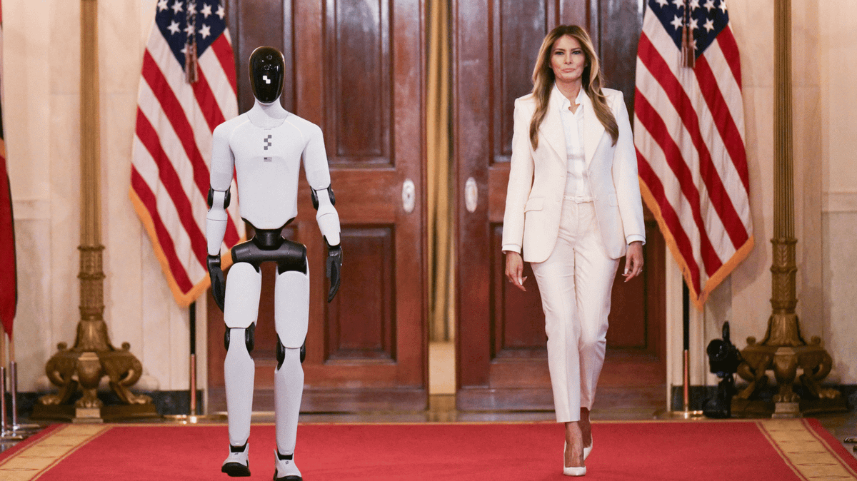Melania Trump introduces AI robot that could replace teachers