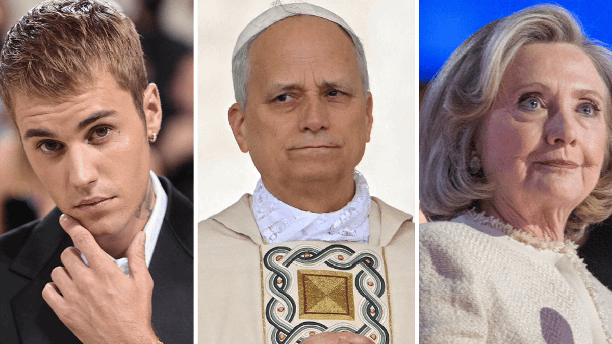 Pope Leo is secretly related to Justin Bieber and Hillary Clinton and ...