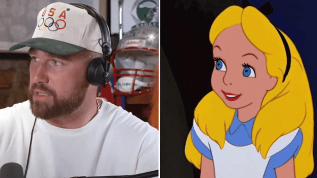 Travis Kelce only just realised how you pronounce Alice In Wonderland ...