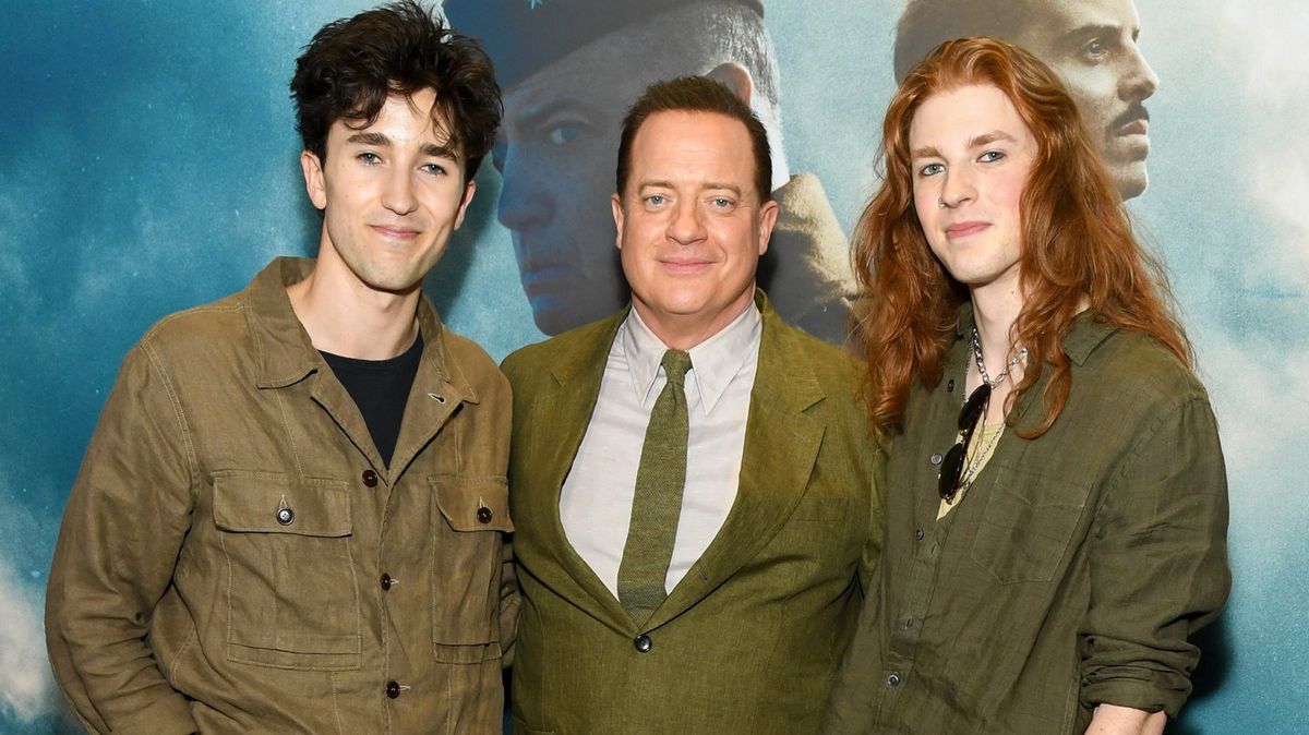 Brendan Fraser's sons make rare red carpet appearance as ‘weird’ detail ...