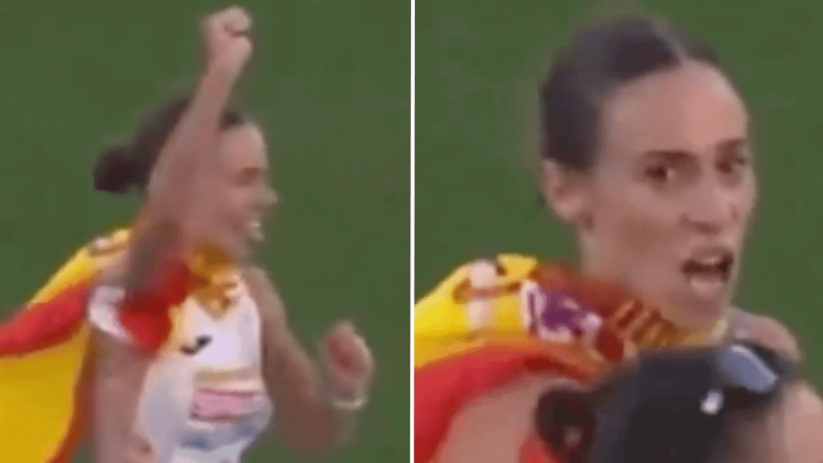 Shocking moment athlete’s premature celebration costs her medal after ...