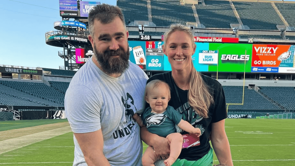 Jason and Kylie Kelce reveal baby girl’s unique name and there’s a ...