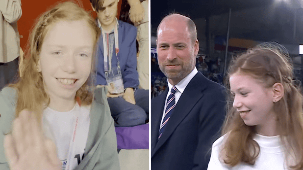 New video of ‘mystery’ girl spotted next to Prince William at Euros ...