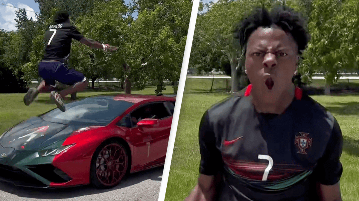 YouTuber IShowSpeed jumps over high-speed car in death defying stunt as ...