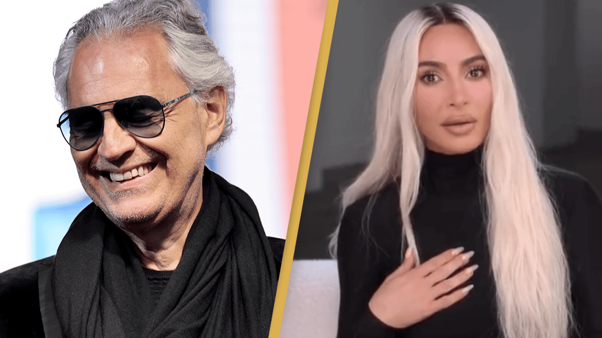 Andrea Bocelli breaks his silence in the best way after Kim and ...