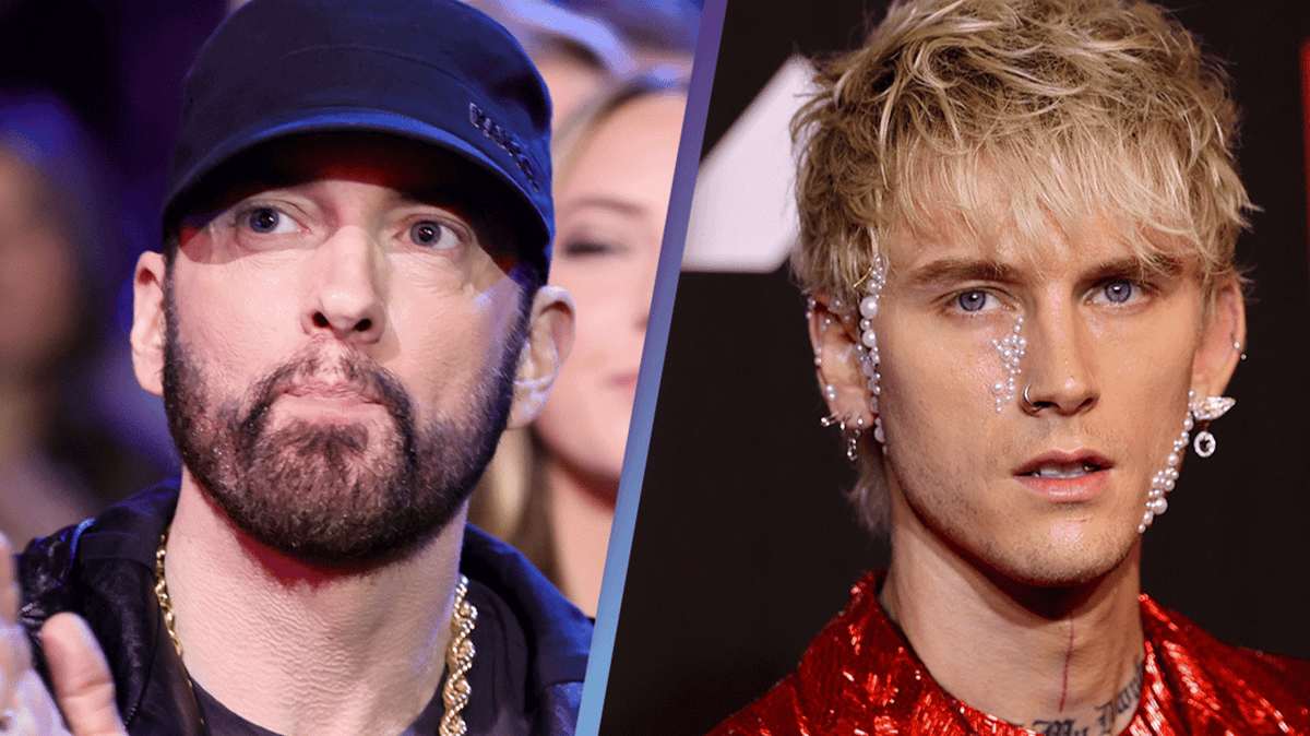 Eminem has reignited his beef with Machine Gun Kelly after ending his ...