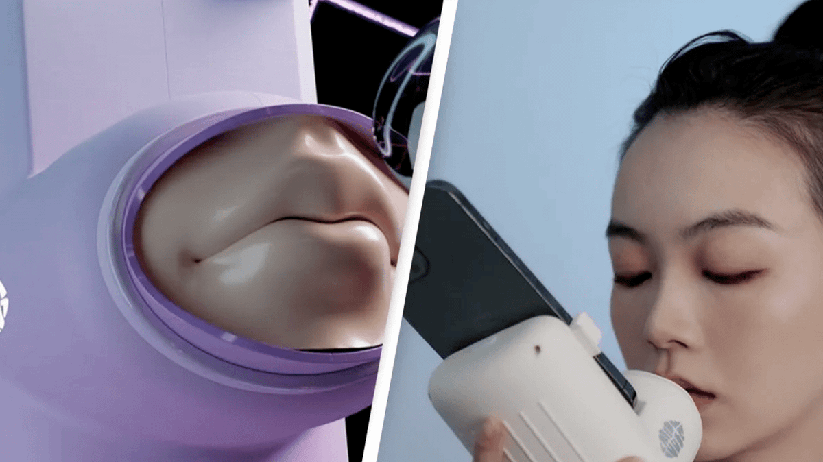 New device allows users to kiss people anywhere in the world over the ...