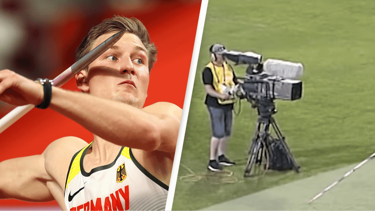 Cameraman goes viral for being 'more impressive' than the athlete ...