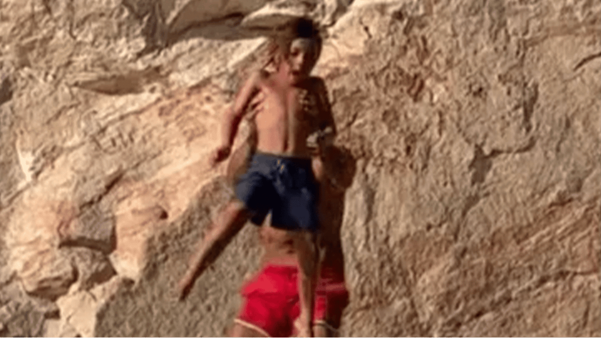 Dad throws his son, 7, off cliff to teach lesson on facing fears and ...
