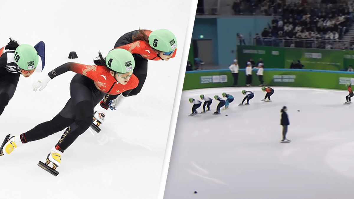 Speed skater fools everyone with ‘genius’ trick to win gold at the ...