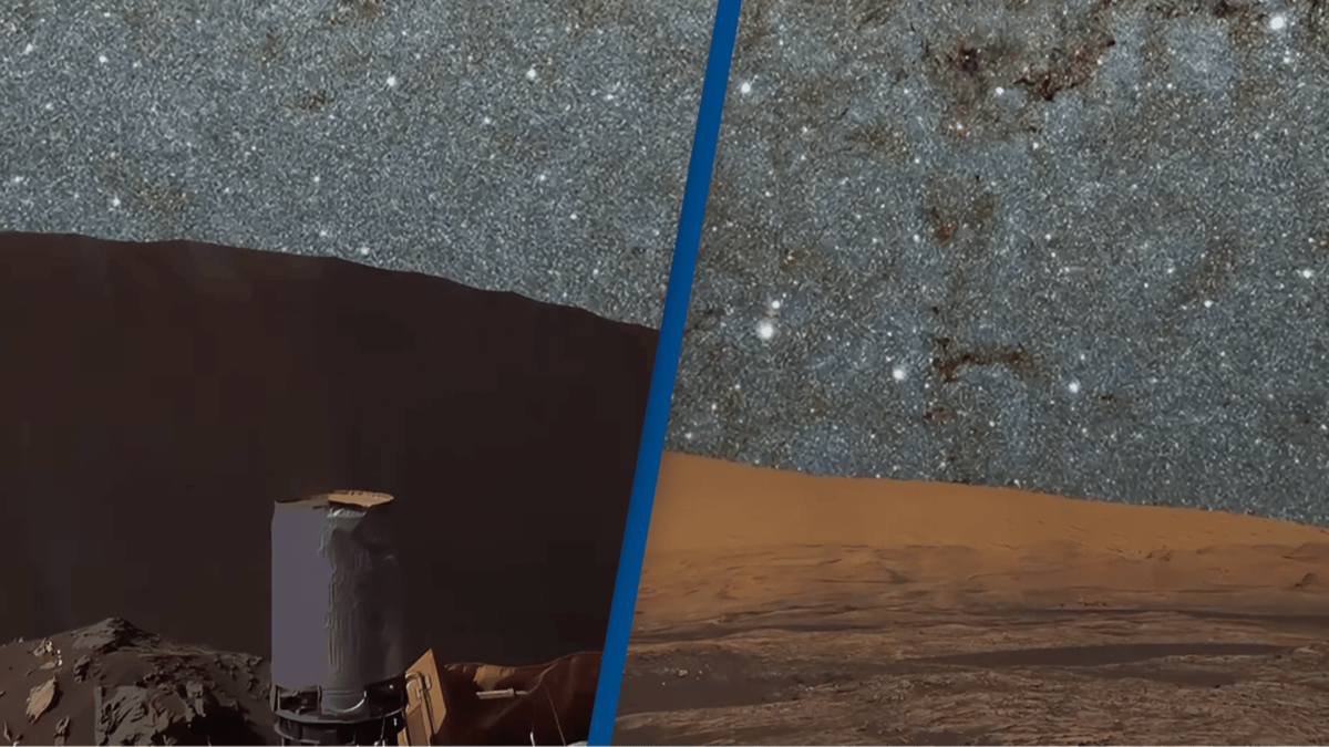 NASA reveals truth behind 'stunning' Mars images showing night sky 250 ...