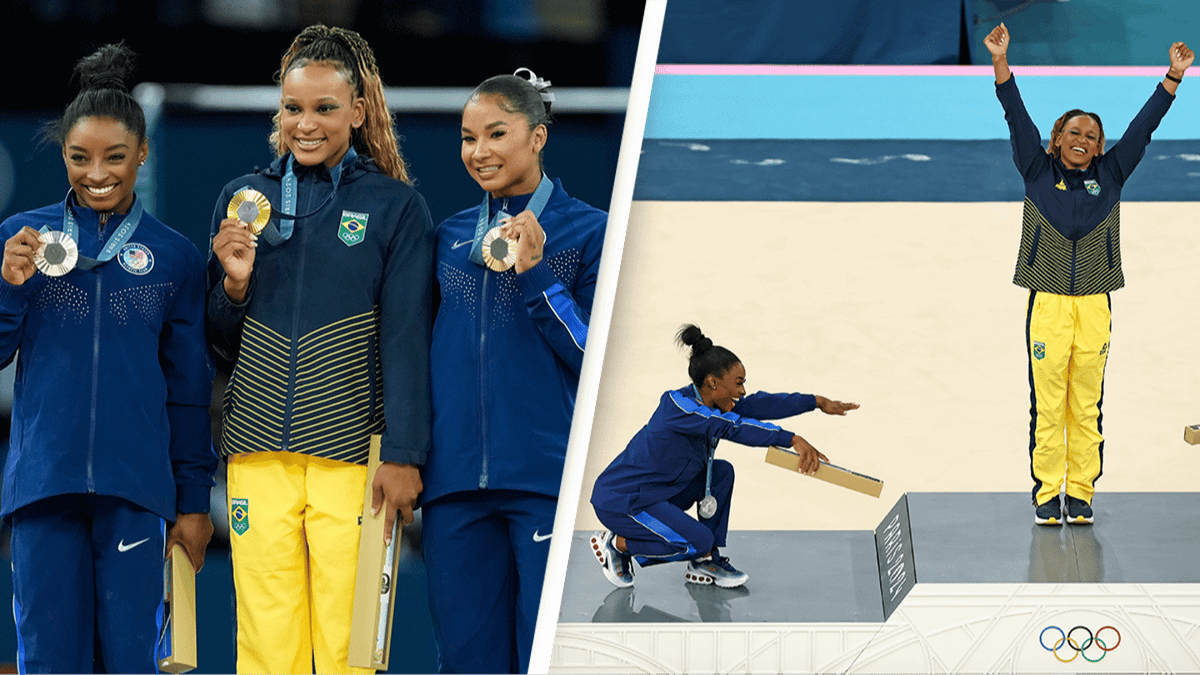 Simone Biles hits back after being called 'disgusting' for gesture on ...