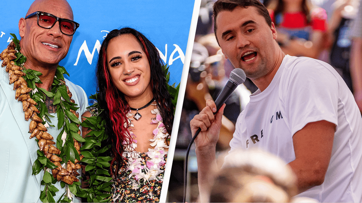 The Rock's daughter doubles down on Charlie Kirk assassination comments ...