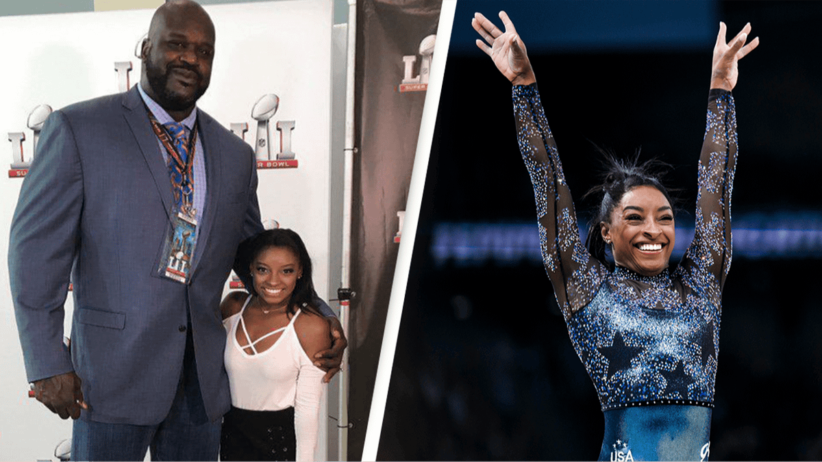 Simone Biles’ viral photo with Shaquille O'Neal resurfaces after ...