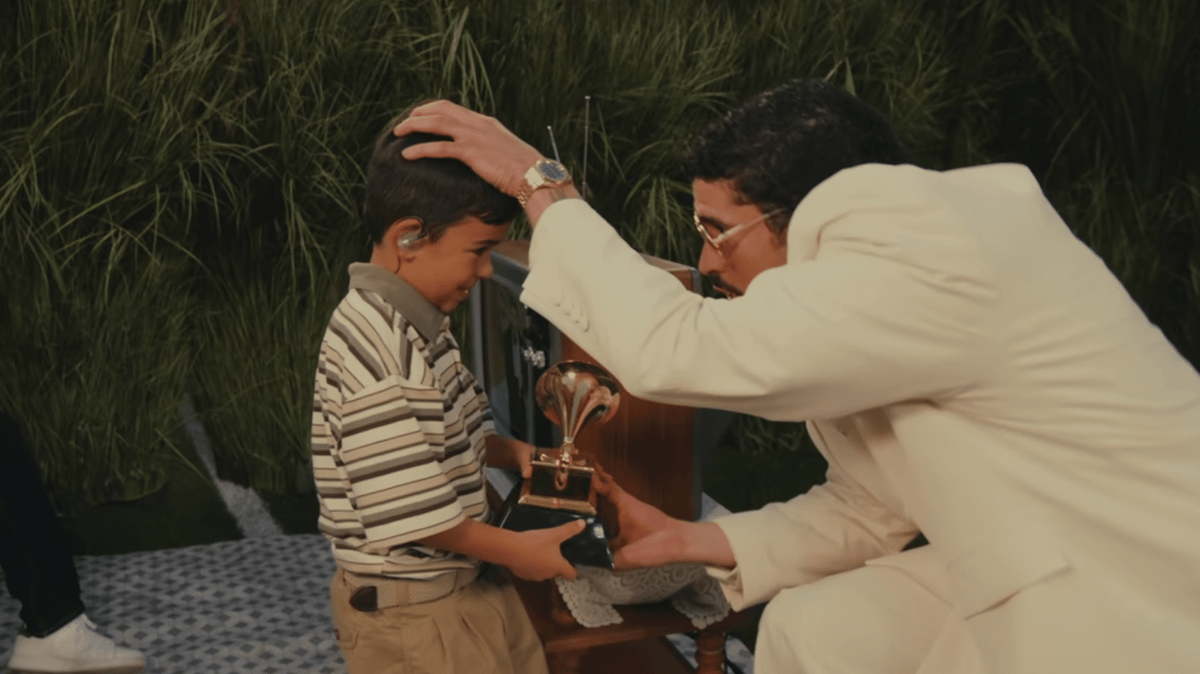 Truth about little boy that Bad Bunny handed Grammy to as people claim ...