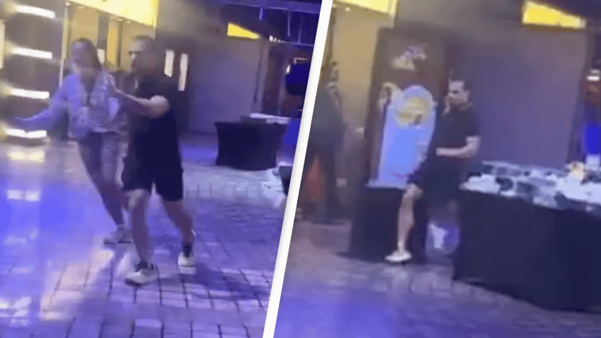 Shocking footage shows chaos inside cruise ship as it 'tilts 45 degrees ...