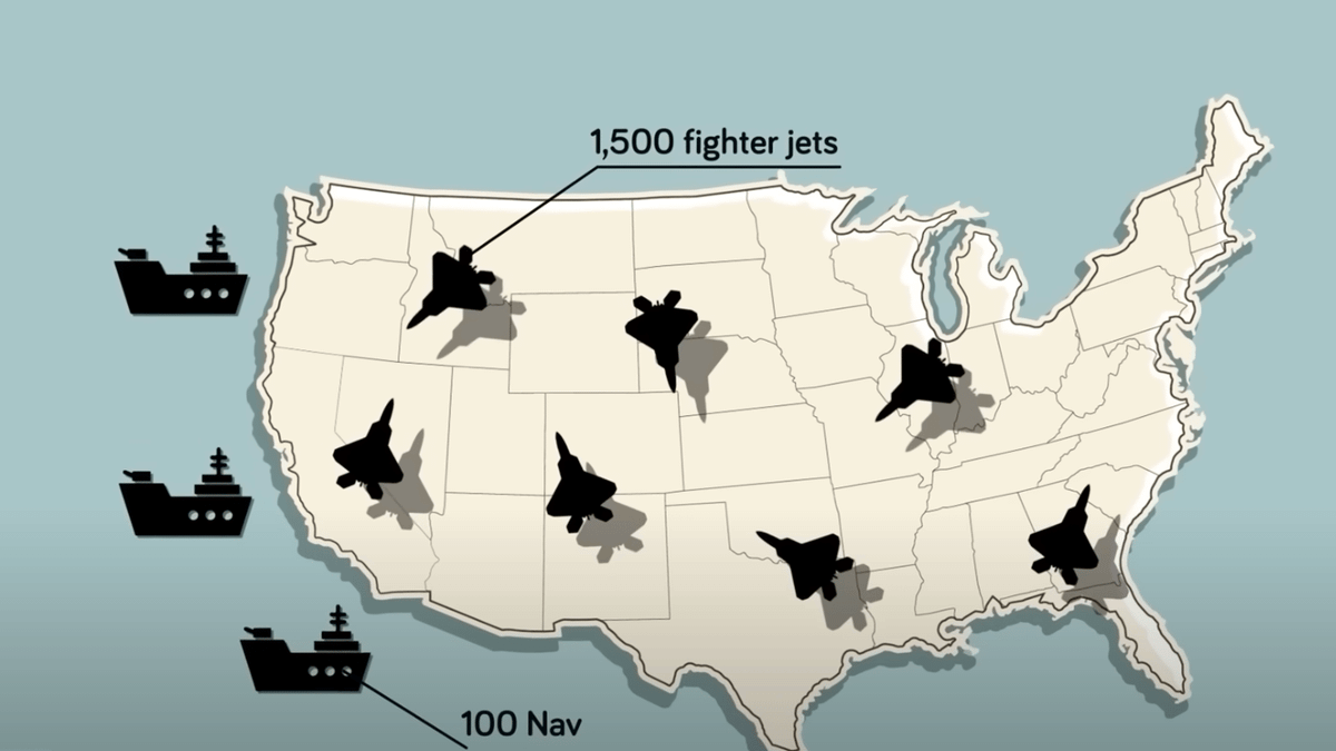 Minute-by-minute simulation reveals how US would react if invaded amid ...