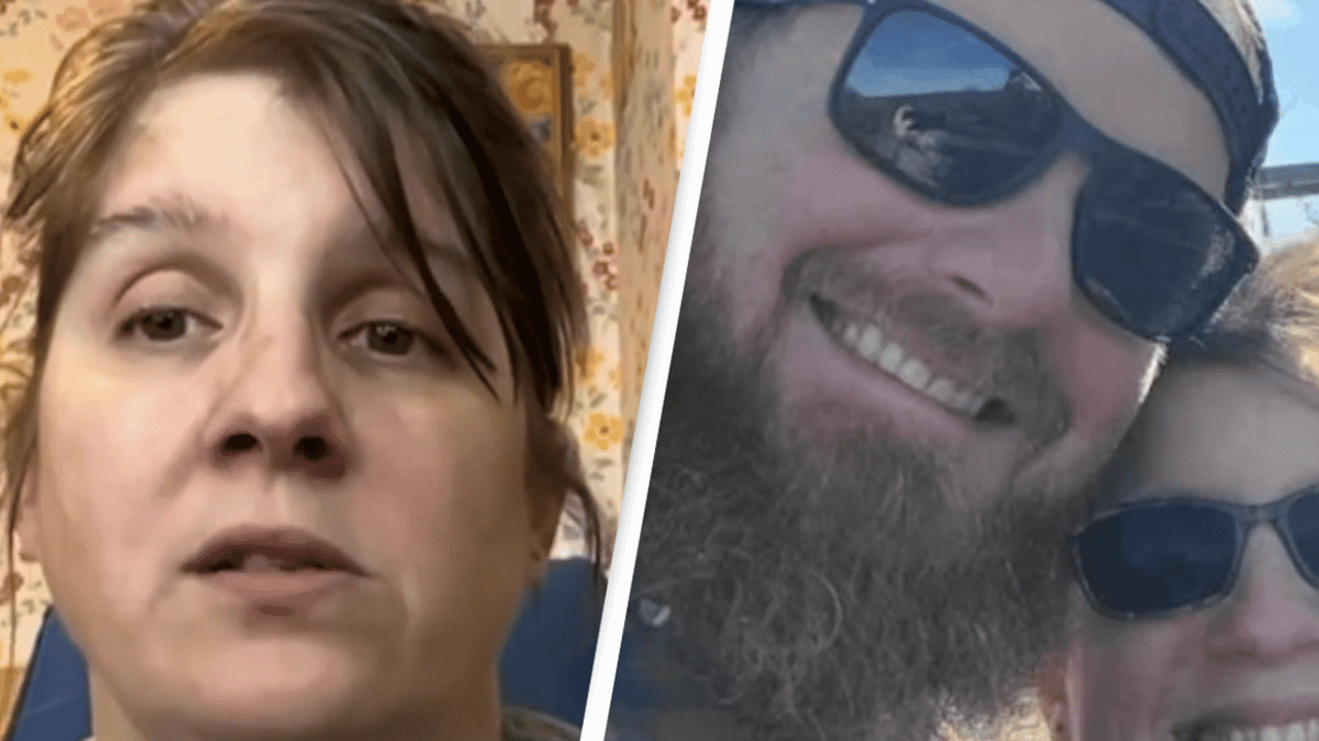 Woman being swallowed by quicksand gets saved by husband's quick thinking