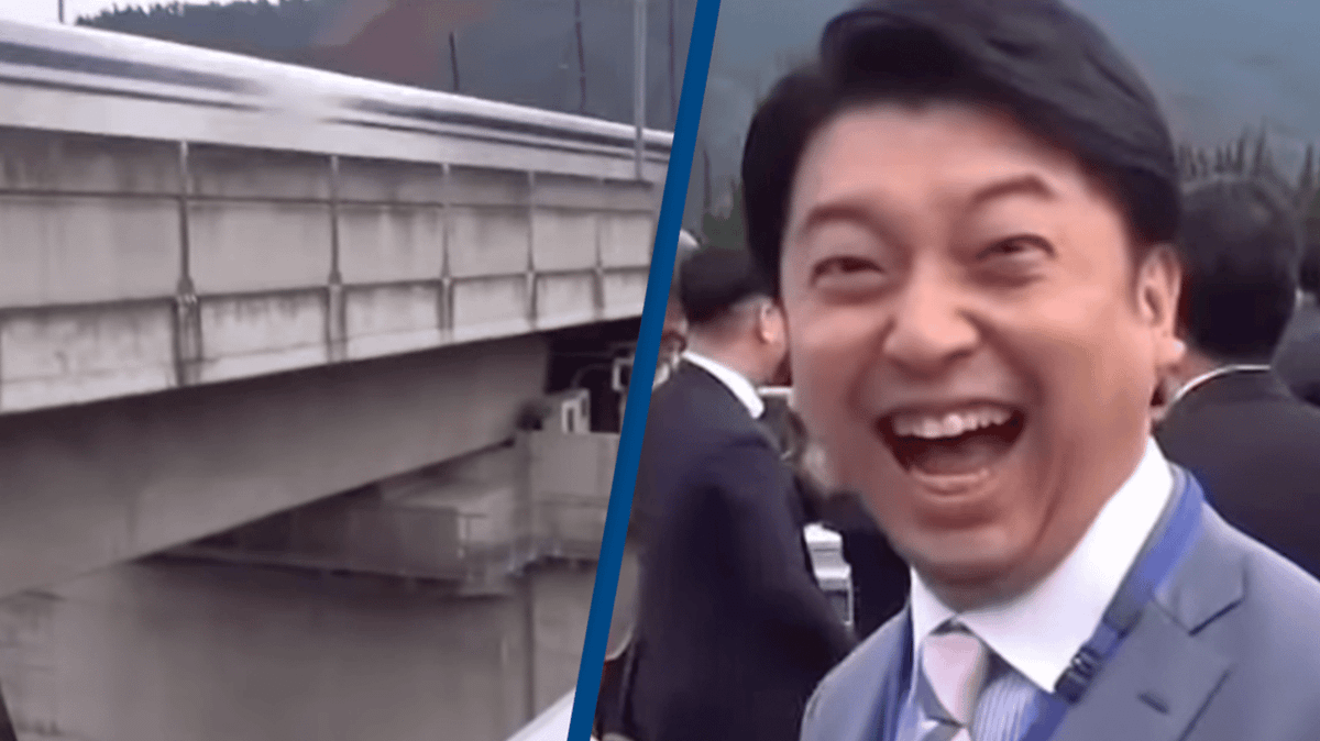 Hilarious video shows bystanders' shock at test of world's fastest ...
