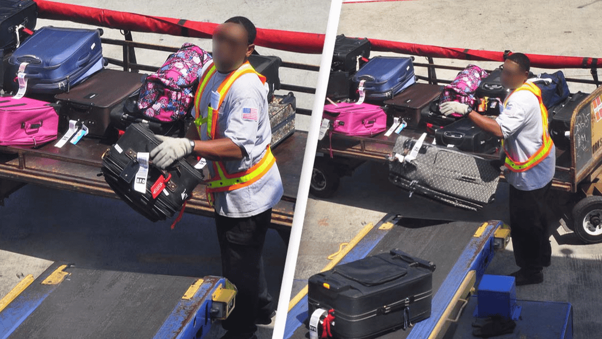 Baggage handler reveals reason they 'have' to throw around luggage at ...