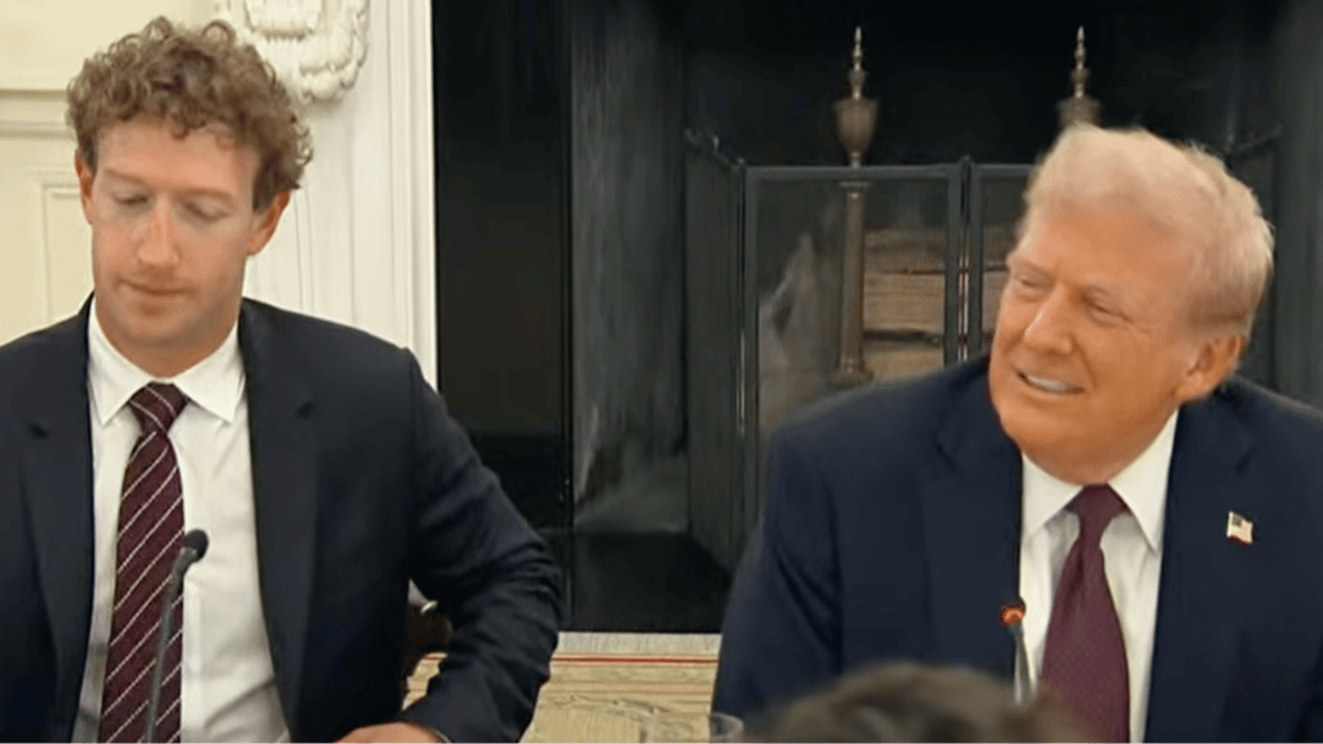 Mark Zuckerberg caught on hot mic making awkward admission to Donald Trump