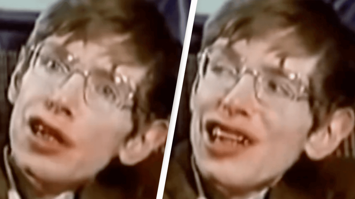 Extraordinary footage of Stephen Hawking speaking without use of his ...
