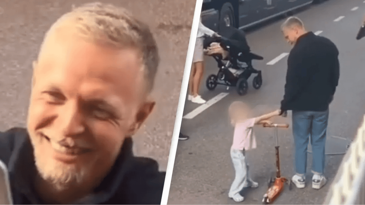 Heartwarming moment 3-year-old daughter of F1 Driver Kevin Magnussen ...