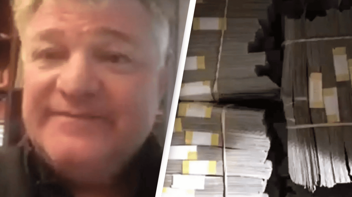 Man discovers $7,500,000 hidden in storage unit he bought for just $500