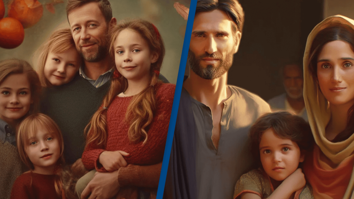 AI creates a family portrait from countries around the world and people ...