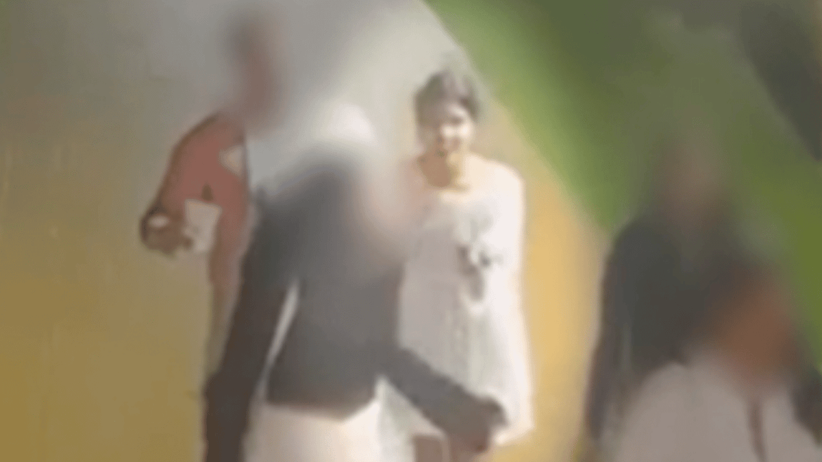 Surveillance footage shows missing university student walking with ...