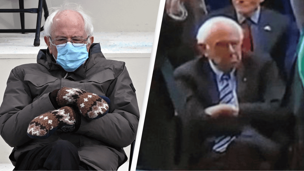 People can't stop pointing out Bernie Sanders as he sits in oddly ...