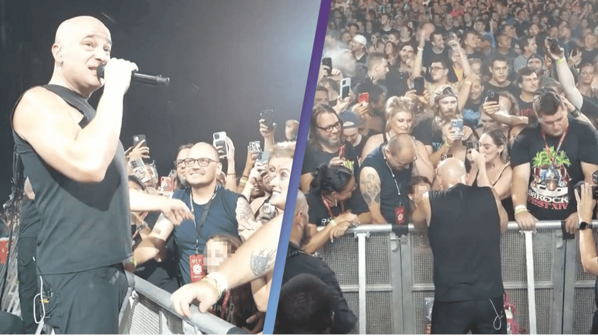 Disturbed lead singer praised for pausing show after scaring little ...