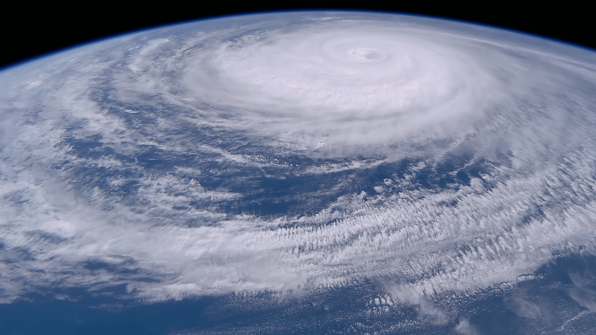 Chilling footage from space shows massive size of typhoon posing ...