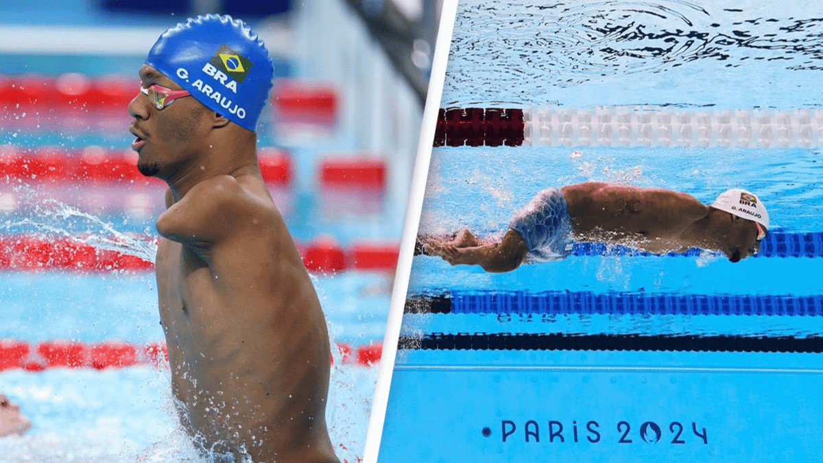 Paralympic swimmer born with short legs and no arms obliterates the ...