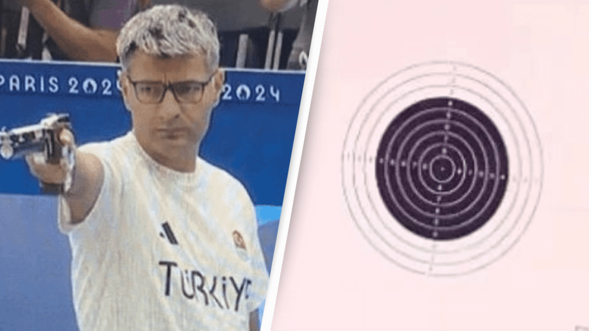 Viewers shocked after discovering the size of Olympic shooting target