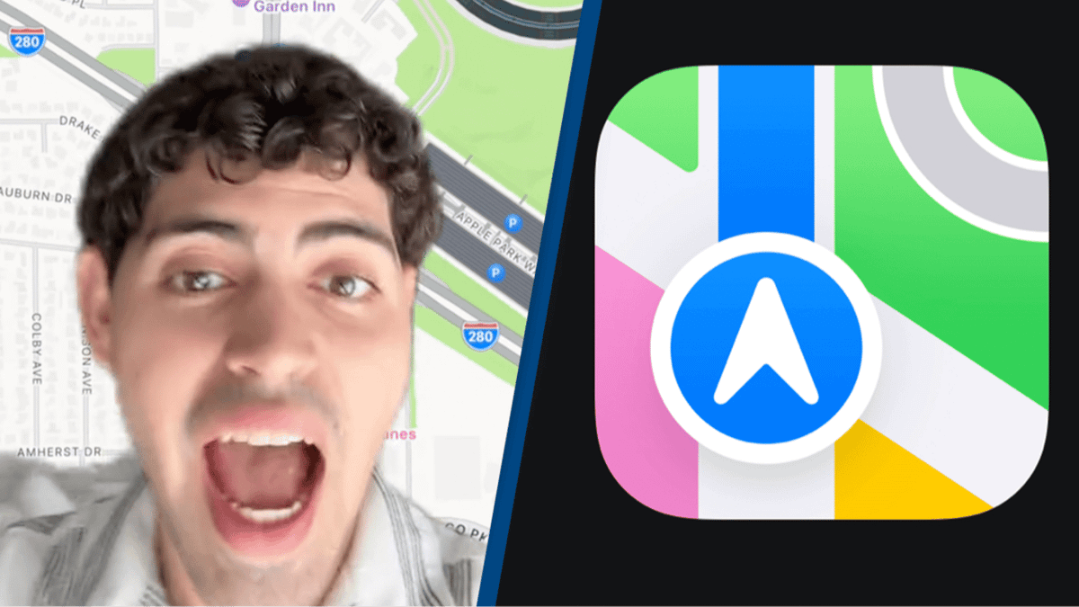 Man realizes he's 'staying in the Apple Maps logo' after viewing his ...