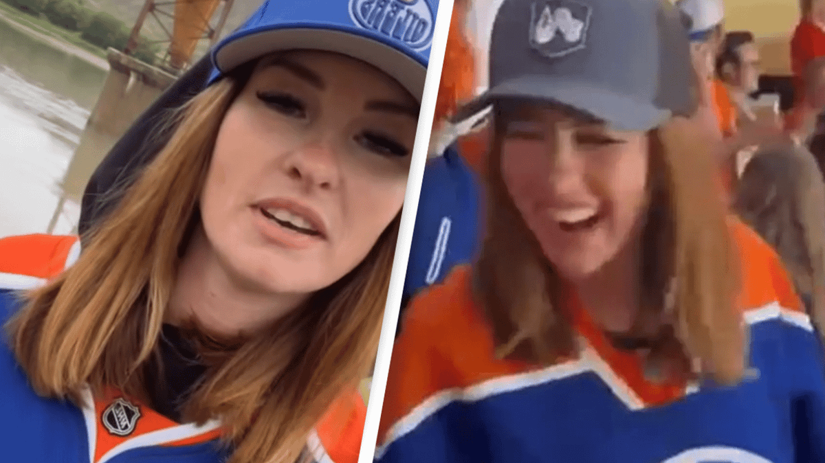 Hockey fan who received porn site offer after flashing boobs hits back ...