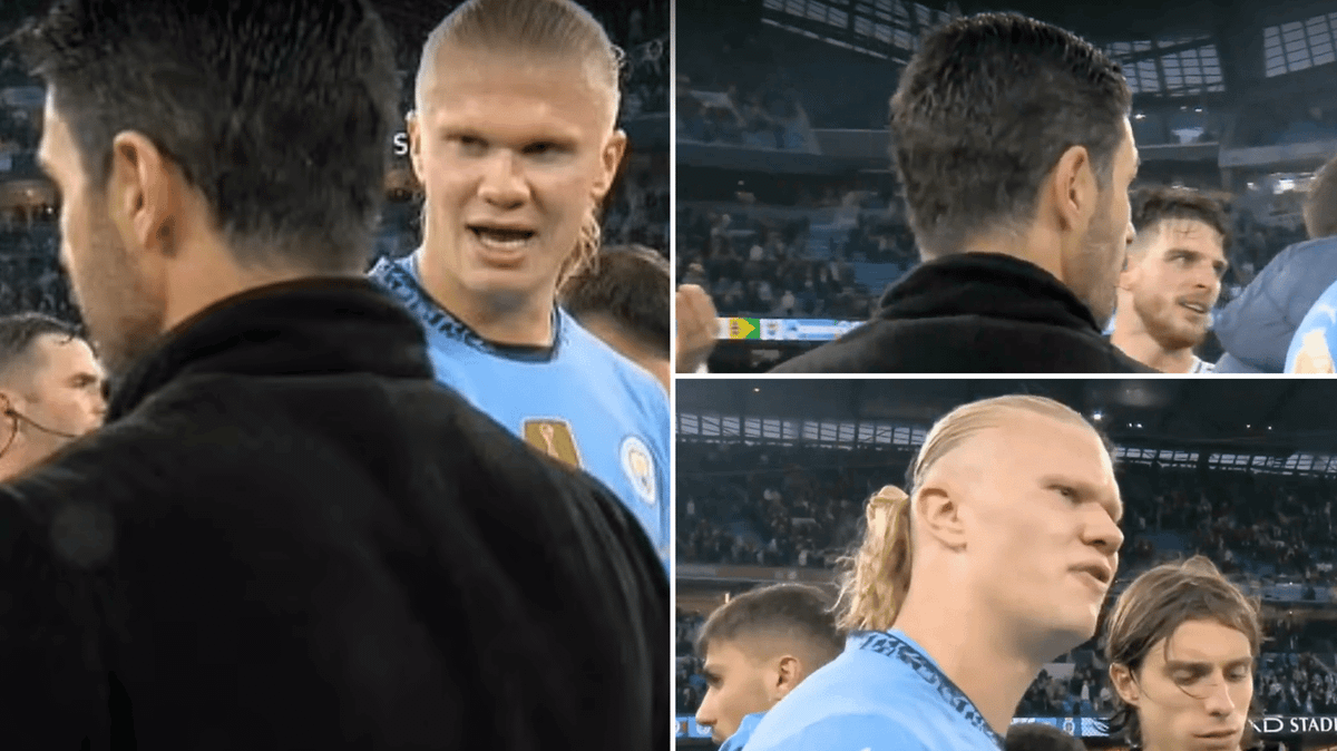 Erling Haaland's two-word message to Mikel Arteta revealed in new audio ...
