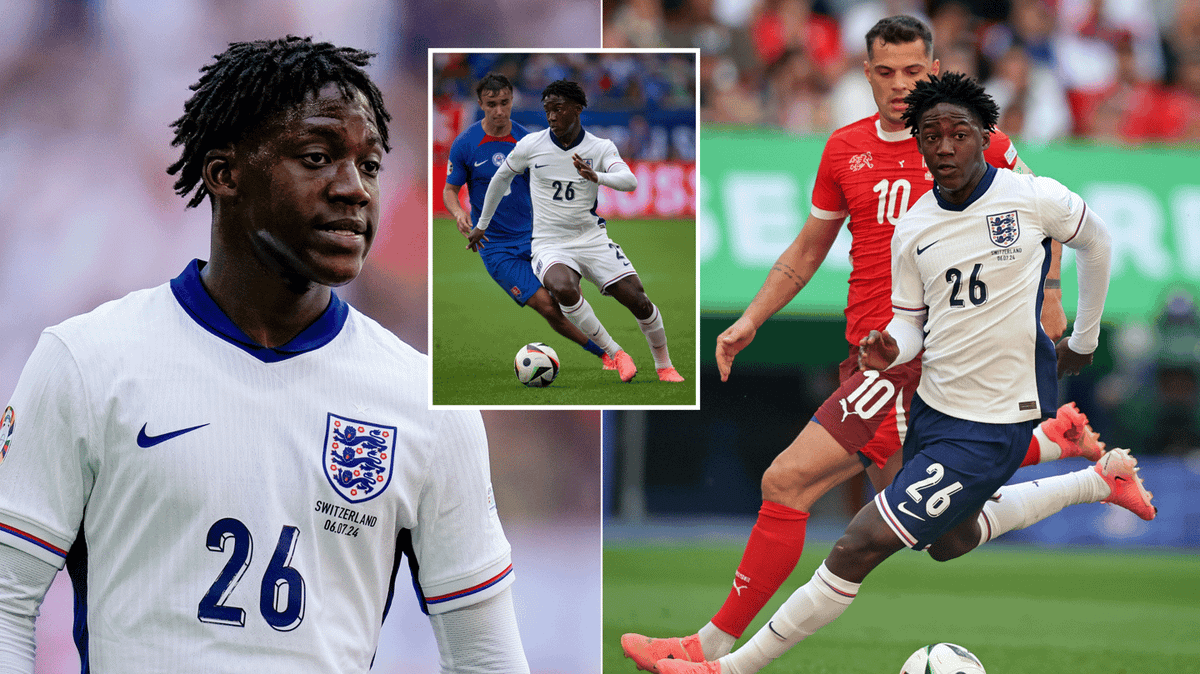 England midfielder Kobbie Mainoo makes European Championship history ...