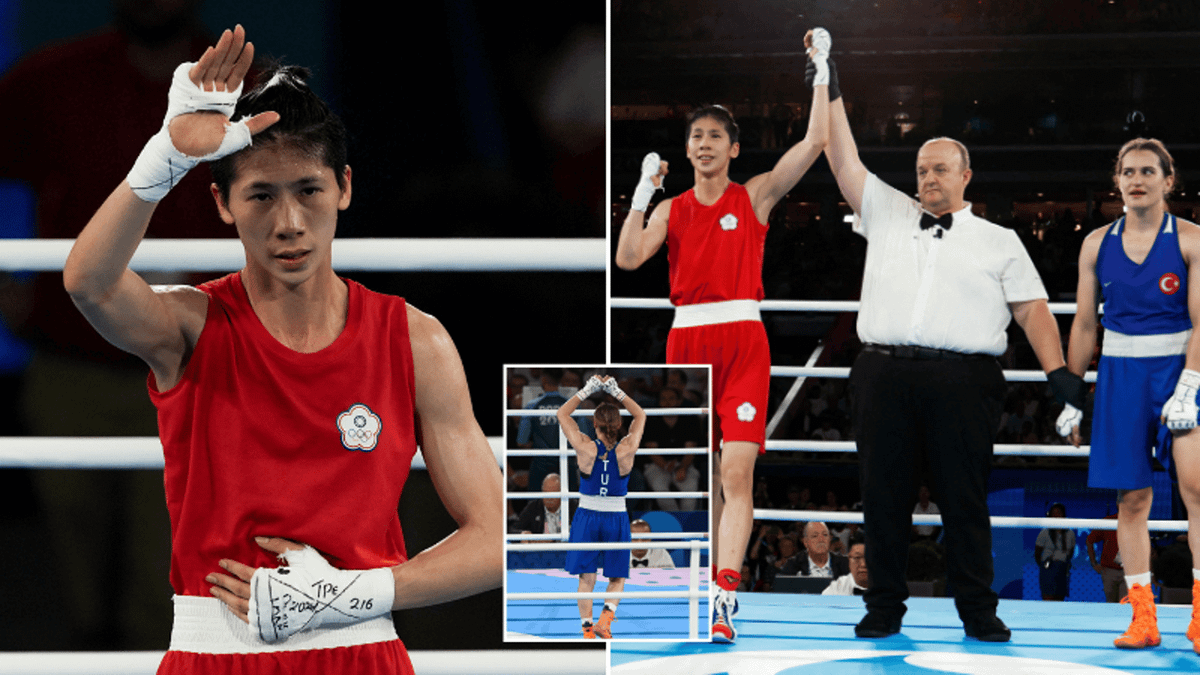 Olympic boxer makes controversial 'X' gesture after losing to fighter ...