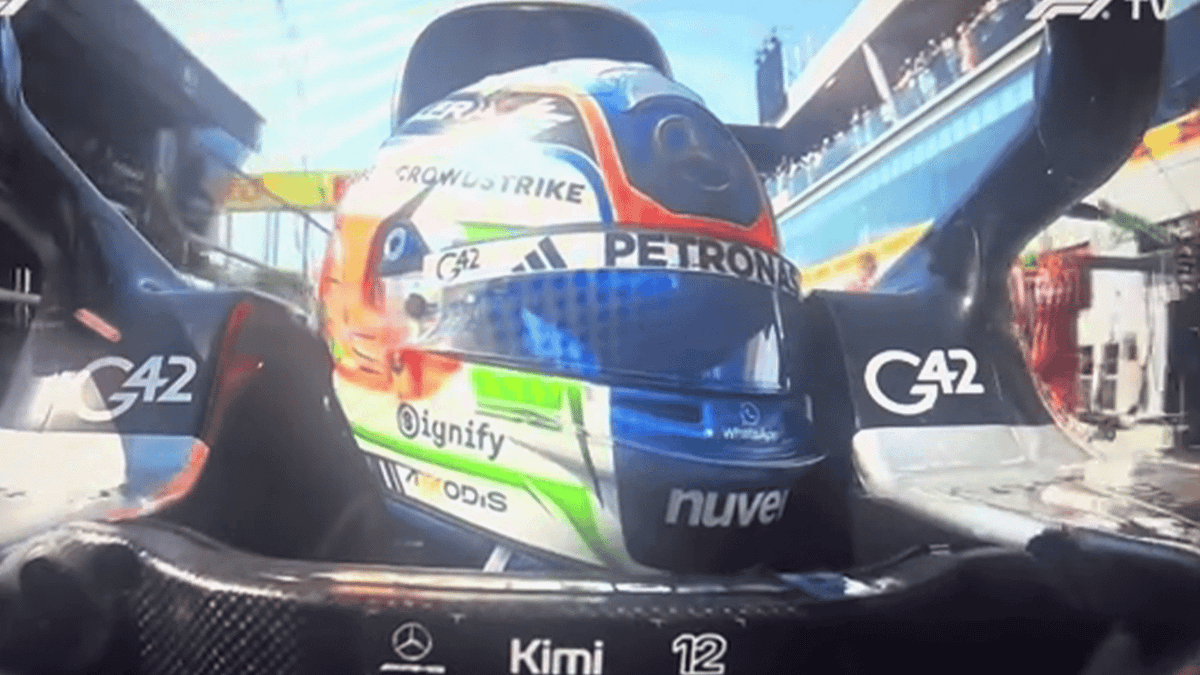 Mercedes fans spot what Kimi Antonelli did immediately after his first ...