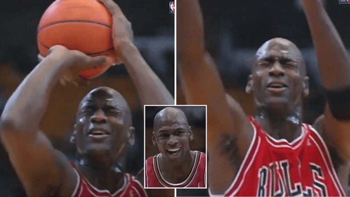 Michael Jordan once threw a free shot with his eyes closed during an ...