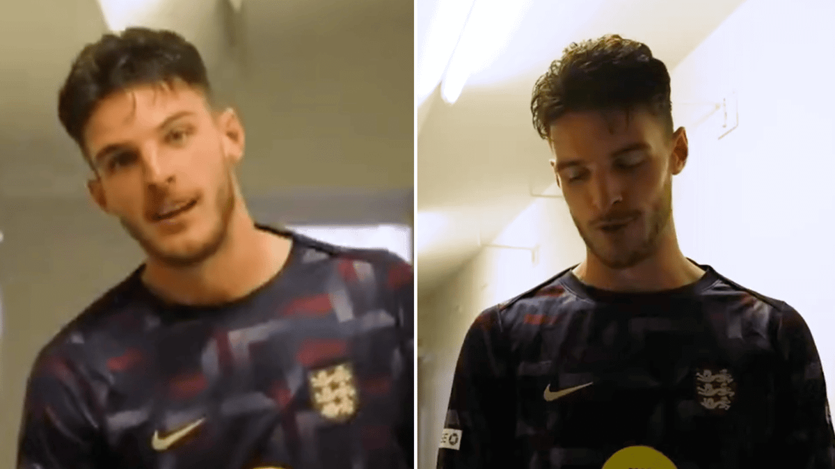 What Declan Rice said in the tunnel after England's win over Ireland ...
