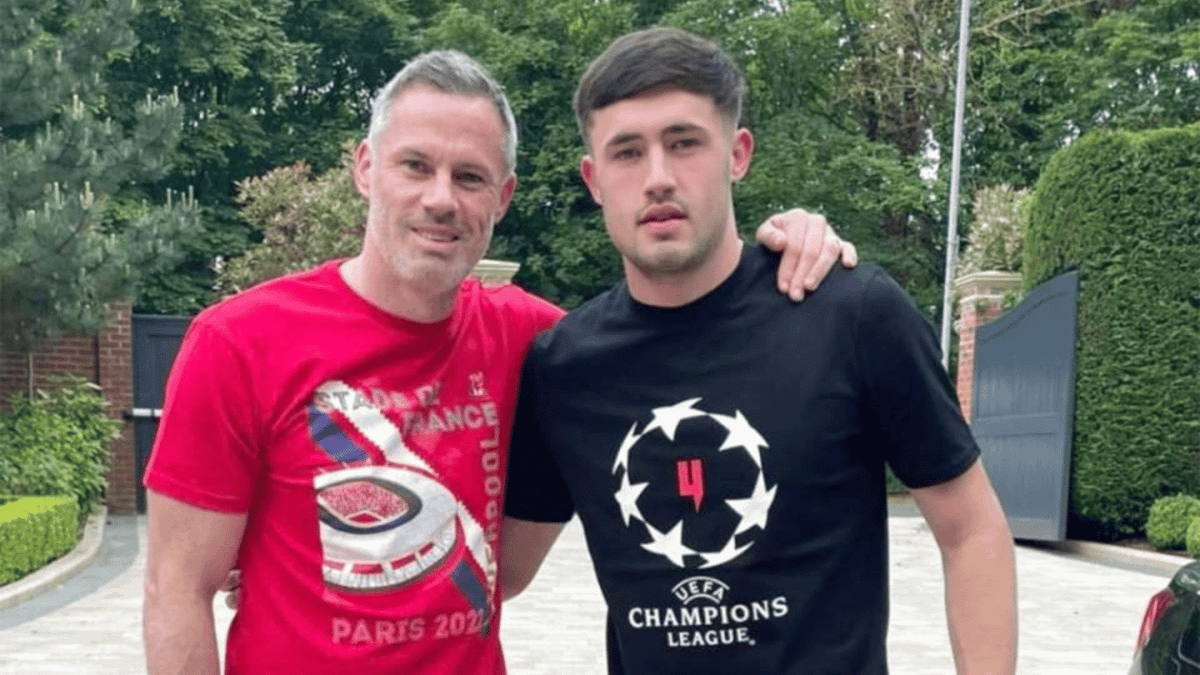 Jamie Carragher breaks silence after son makes international debut ...