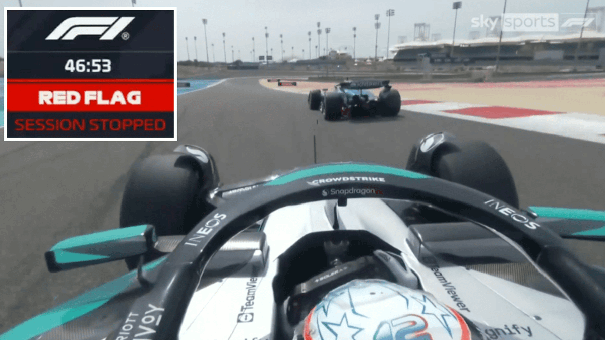 F1 testing in chaos as session RED FLAGGED for never-before-seen freak ...