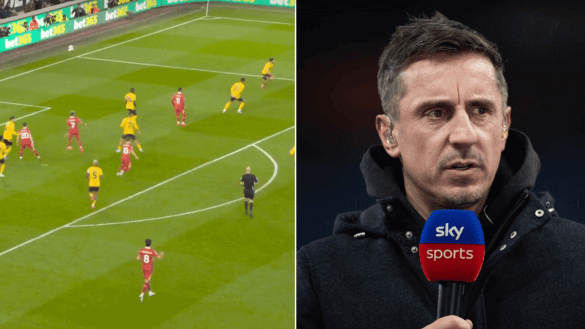Gary Neville launches into astonishing rant during Wolves vs Liverpool ...