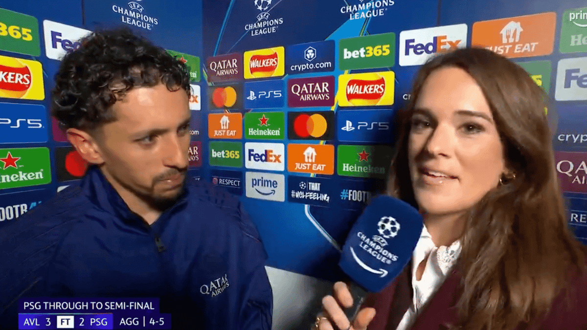 Amazon Prime viewers praise 'unbelievable' interview with Marquinhos as ...