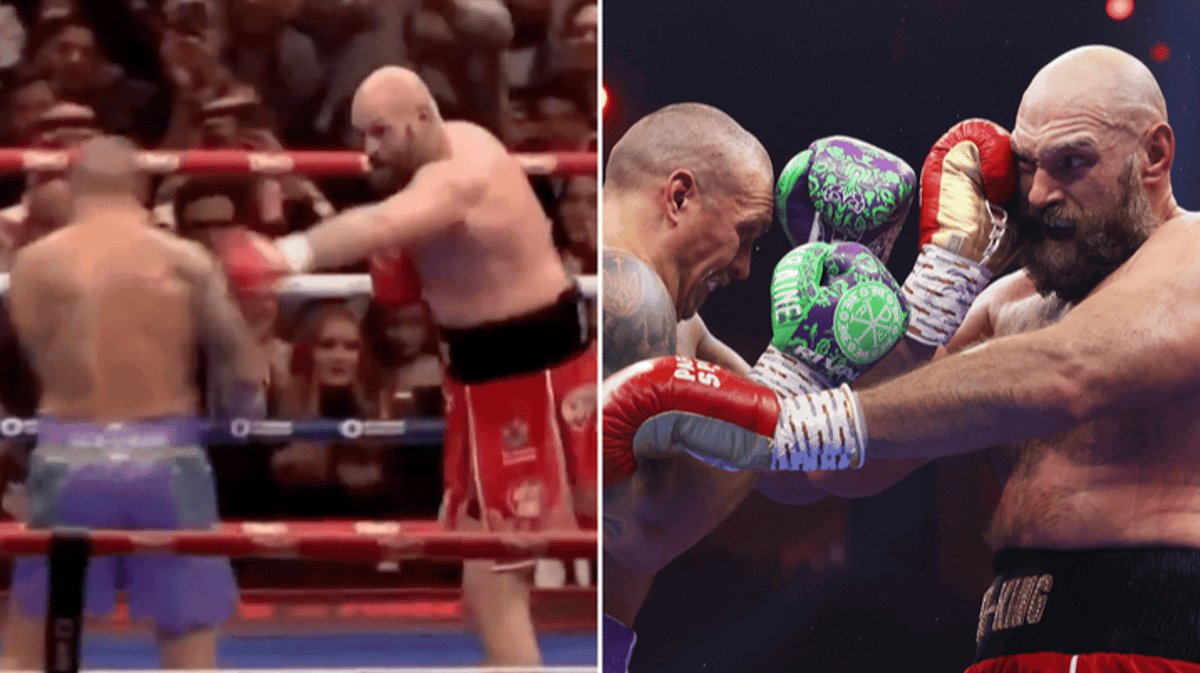 Exact moment Tyson Fury lost the fight against Oleksandr Usyk has been ...