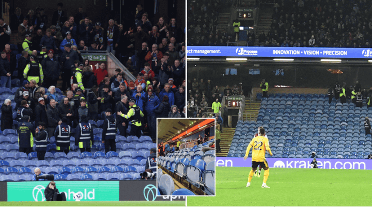 Burnley fans forced to evacuate stand during Wolves match as police ...